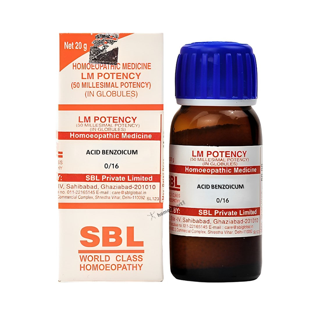 Acidum Benzoicum LM Potency Homeopathy Dilution | 0.5, 1 & 2 Dram ...