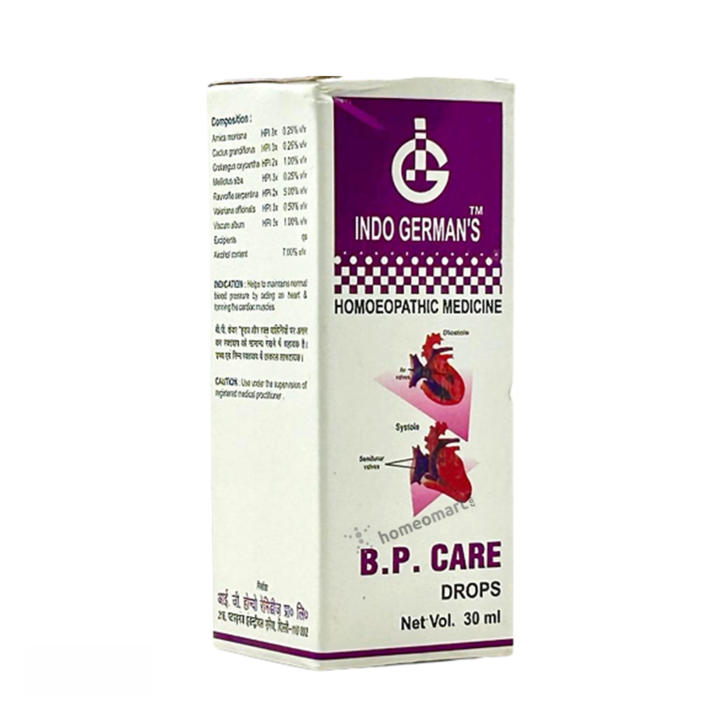 Indo German BP Care Drops for Blood Pressure | 10% Off – Homeomart