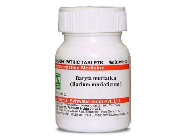 Barium Muriaticum Trituration Tablets 3x, 6x – Homeomart
