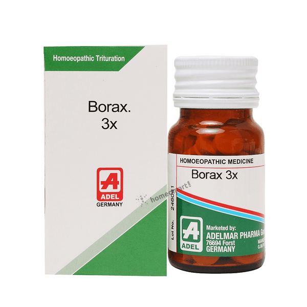 German Borax Homeopathy Trituration Tablet 3X – Homeomart