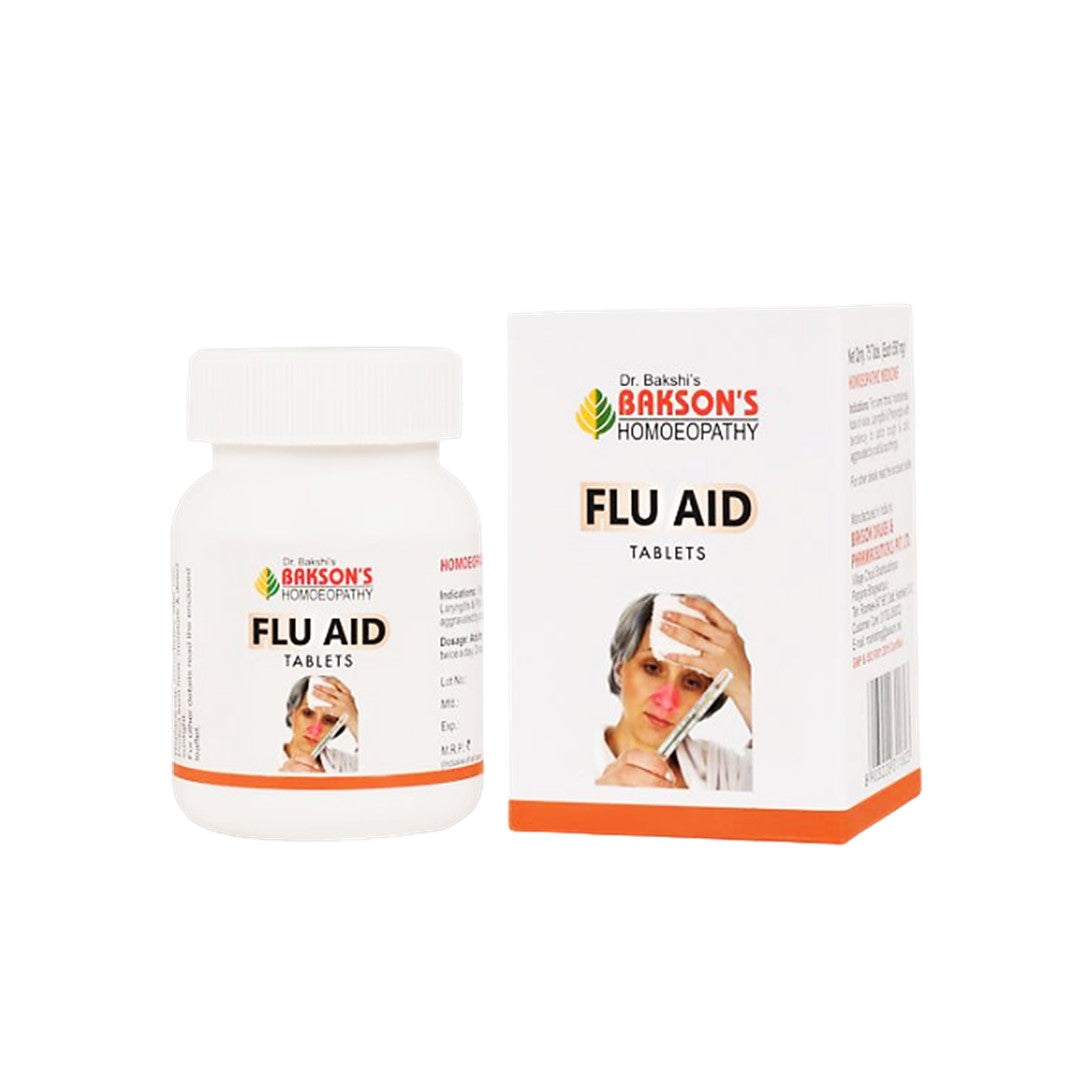 Buy Bakson Flu Aid Tablets for Fast and Effective Flu Relief – Homeomart