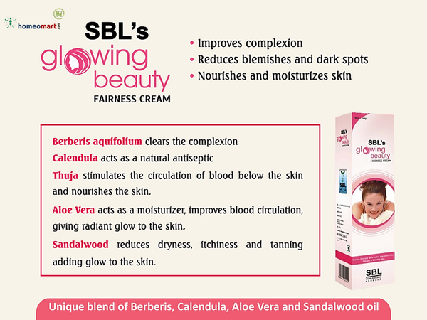 face cream to remove dark spots- SBL's Glowing beauty cream upto 40% o ...