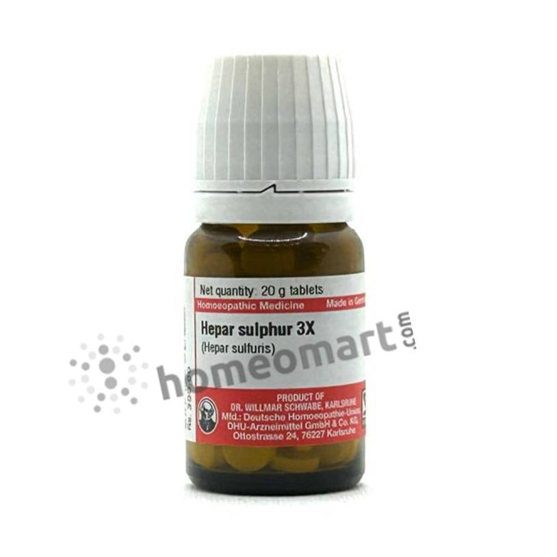 German Hepar Sulphur 3X Homeopathy Trituration Tablets – Homeomart