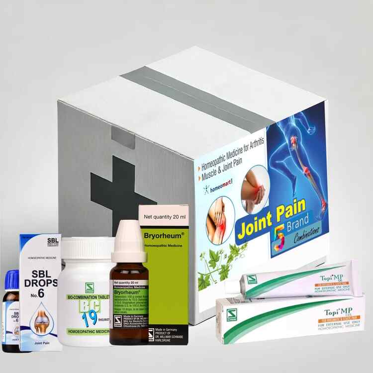 Joint Pain relief combinations in SBL, Reckeweg, WSI, Adel, Wheezal ...