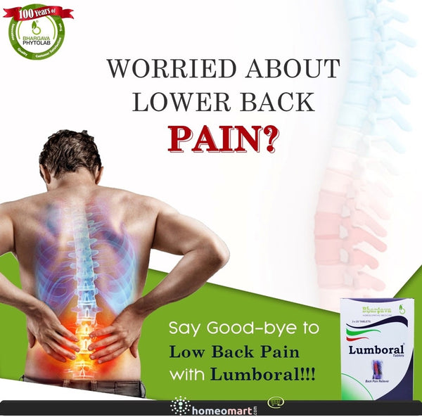 Bhargava Lumboral Homeopathy Tablets for Back Pain Relief – Homeomart