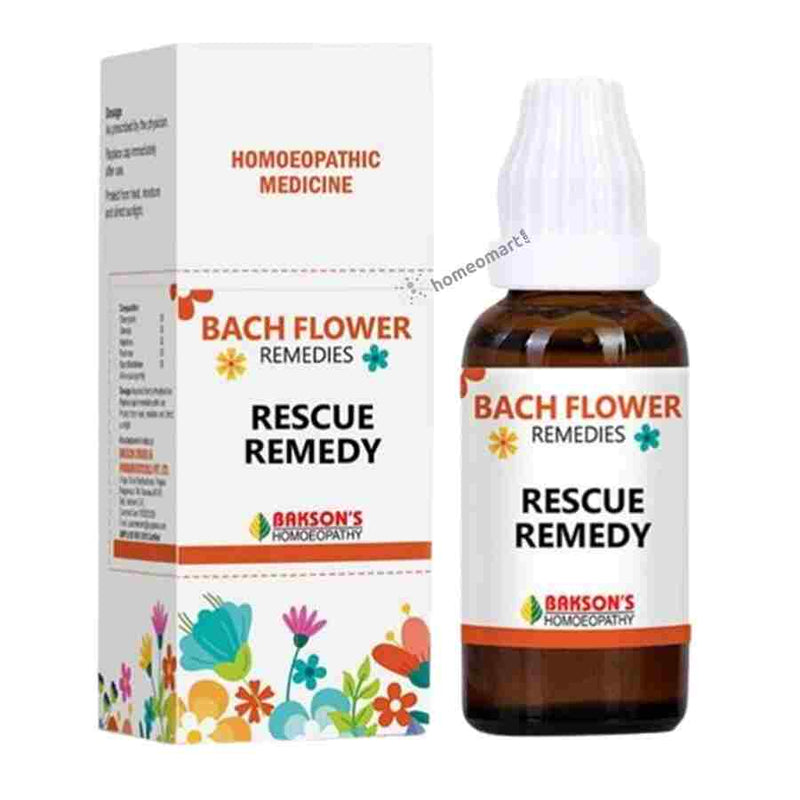Bach Flower Rescue Remedy for Shock, Trauma, Emergency. 30% Off – Homeomart