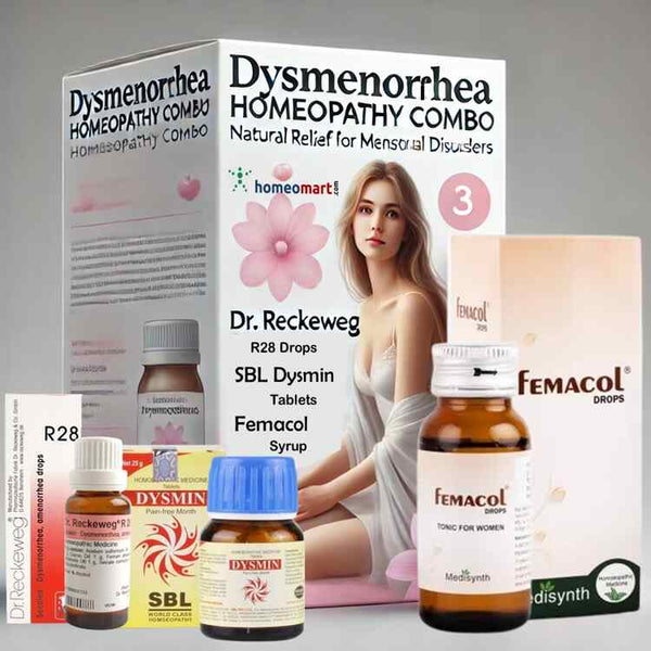 Dysmenorrhea Homeopathy Combo | Natural Menstrual Pain Relief – Homeomart