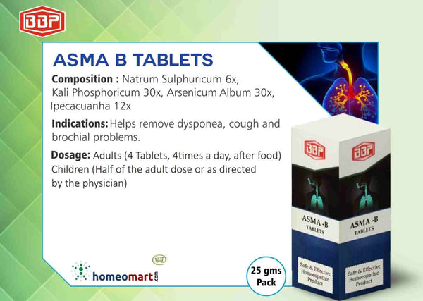 Asma B Tablets for Respiratory Health | Homeopathy Solution for Dyspnea ...