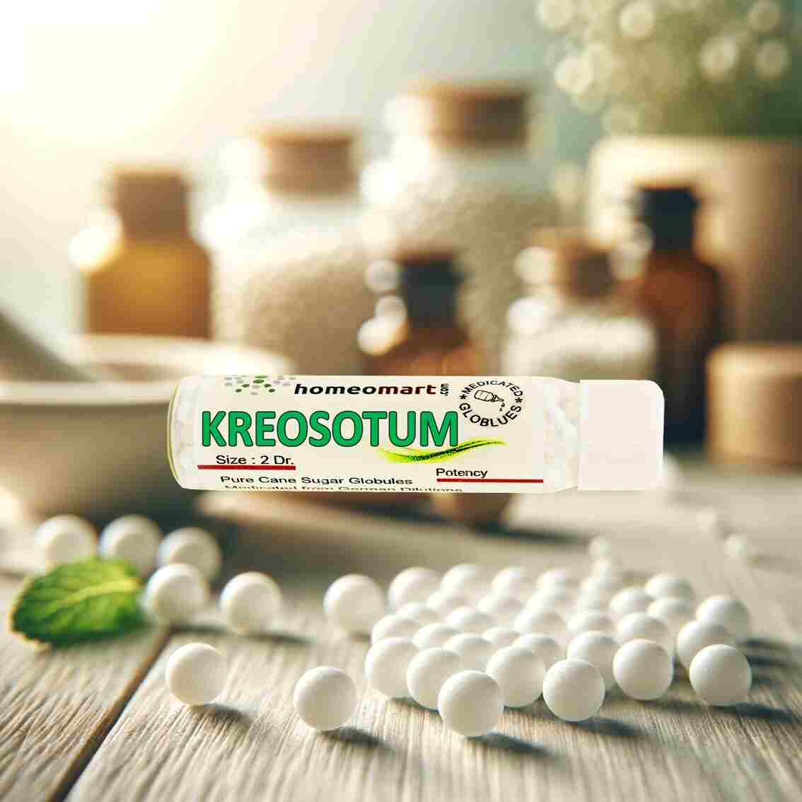 Kreosotum 2 Dram Homeopathy Pills 6C, 30C, 200C, 1M, 10M – Homeomart