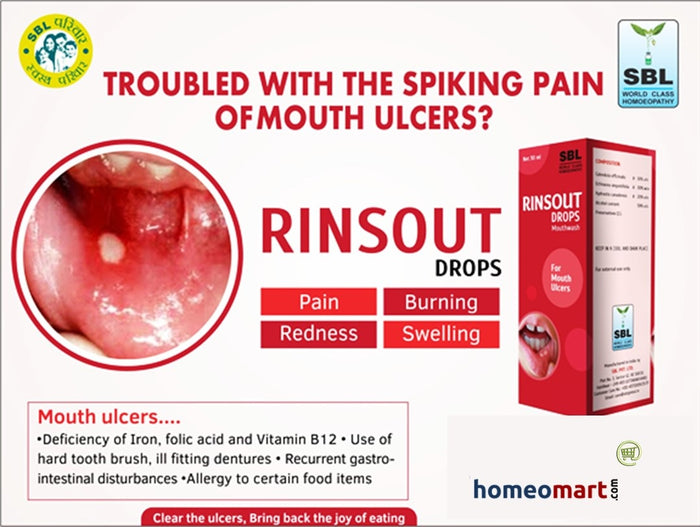 Buy Homeopathy Medicine for Mouth & Tongue Ulcers Online | Homeomart