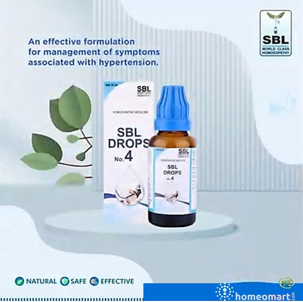 Buy SBL Drops No 4 Online - Effective for Hypertension, Anxiety ...