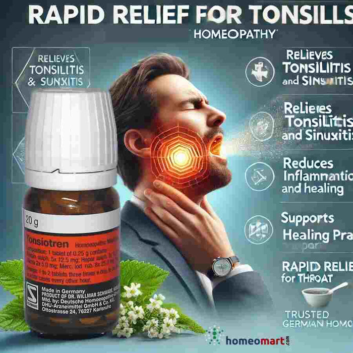 Top Homeopathy Medicines for Tonsillitis Treatment Online – Homeomart