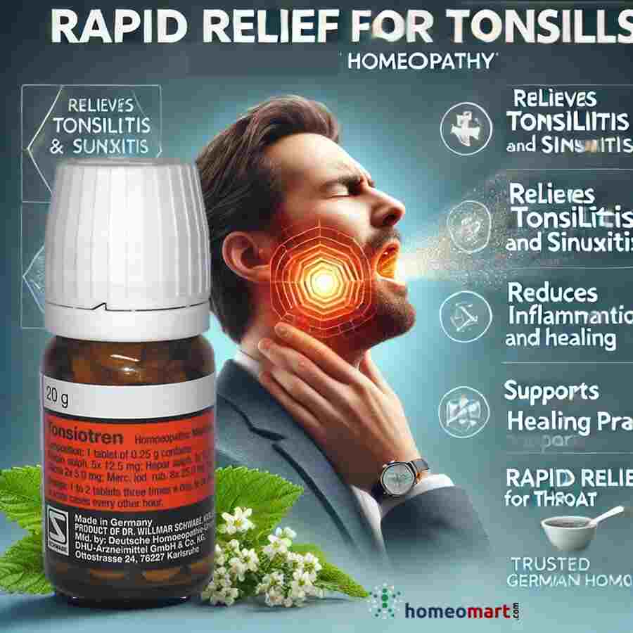 Top Homeopathy Medicines for Tonsillitis Treatment Online – Homeomart