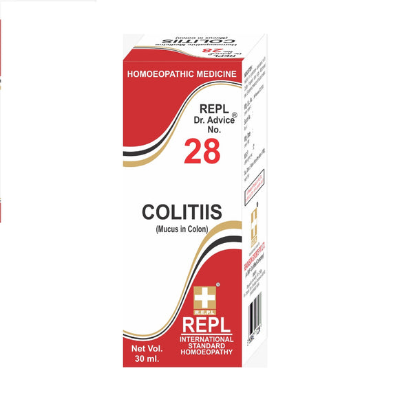 Homeopathy REPL Dr. Advice No. 28 drops for colitis 15% Off – Homeomart
