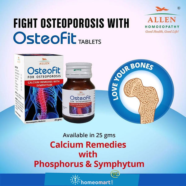 Allen Osteofit Homeo Tablets for Osteoporosis with Symphytum Off ...