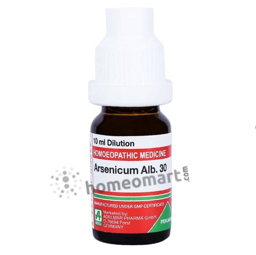 German Arsenicum Album Dilution 6C, 30C, 200C, 1M. Buy online. – Homeomart
