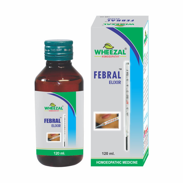 Wheezal Febral Elixir Syrup - Natural Relief for Pyrexia, Typhoid, and ...