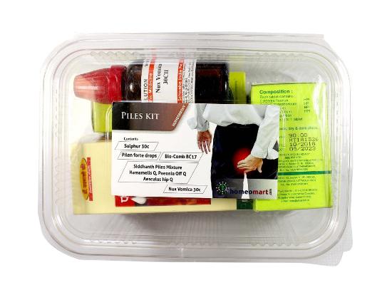 Homeopathy Piles Treatment Kit - Doctor Approved, Natural Hemorrhoid ...