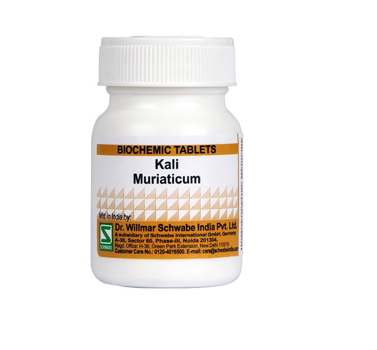 Schwabe Biochemic Kali Muriaticum Tablets for Respiratory & Digestive ...