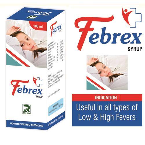 Dr Raj Febrex Syrup for Fever - Anti Pyretic – Homeomart
