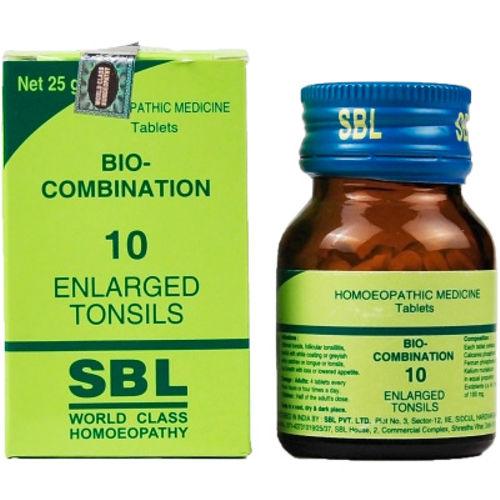 SBL Bio-Combination No. 10 Tablets for Tonsillitis Relief & Throat ...