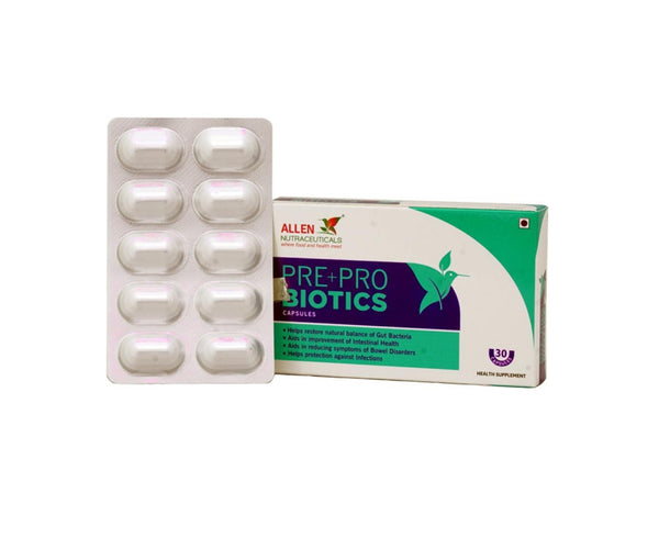 Allen Prebiotic and Probiotic Capsules, Gut bacteria promoter – Homeomart