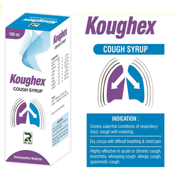 Dr Raj Koughex Syrup for acute or chronic cough, bronchitis, whooping ...