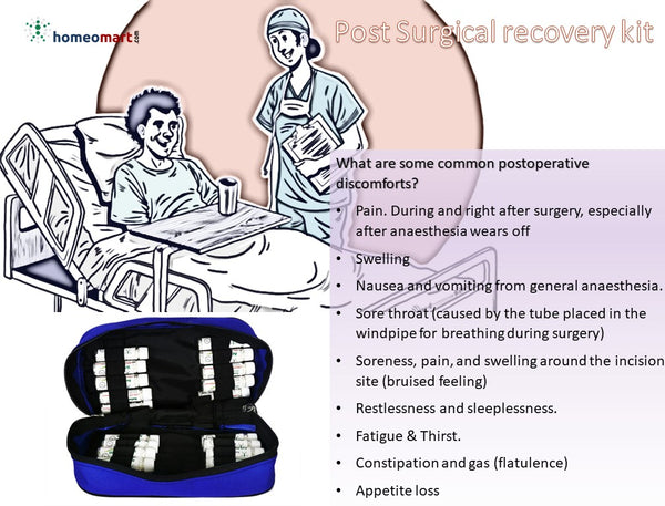 Homeopathy Post Surgical Kit for Post Operative recovery, 35 remedies ...